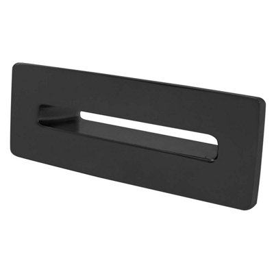 Plum&Clay Rectangular Black Bathroom Basin Overflow Cover