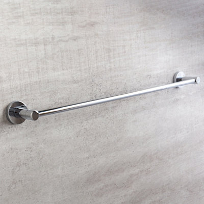 Plum&Clay Ronda Bathroom Wall Mounted Chrome Towel Rail