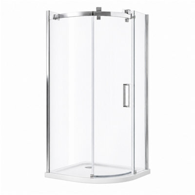 Plum&Clay Solero Chrome Sliding Door Right Hand Quadrant Shower ...