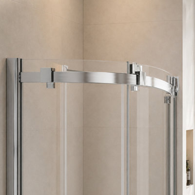 Plum&Clay Solero Chrome Sliding Door Right Hand Quadrant Shower ...