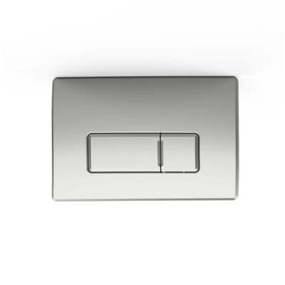 Plum&Clay Square Chrome Toilet Concealed Cistern Pneumatic Dual Flush Plate