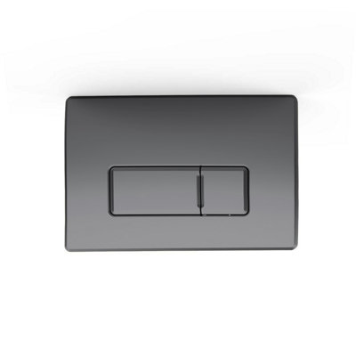 Plum&Clay Square Gun Grey Toilet Concealed Cistern Pneumatic Dual Flush ...