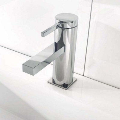 Plum&Clay Sura Polished Chrome Deck-mounted Basin Mono Mixer Tap