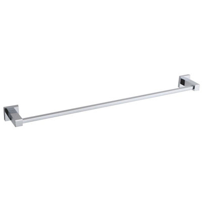 Plum&Clay Tate Bathroom Wall Mounted Chrome Towel Rail (W)60cm
