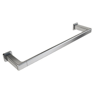 Plum&Clay Vera Bathroom Wall Mounted Chrome Towel Rail (W)60cm