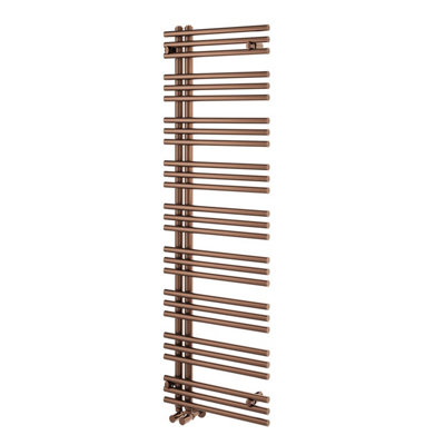 Plum&Clay Zenith Brushed Bronze Heated Towel Rail (H)1600mm (W)500mm