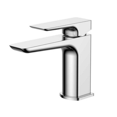 Plum&Clay Zoia Chrome Basin Mono Mixer Tap with Click Clack Basin Waste