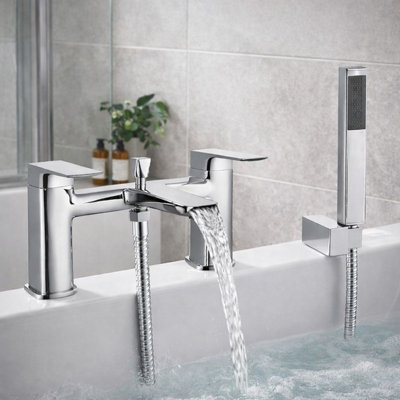 Plum&Clay Zoia Chrome Bath Shower Mixer Tap