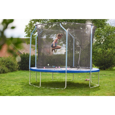 Plum Play 12ft Wave Springsafe Trampoline (Blue) - Free Attachable Mist ...