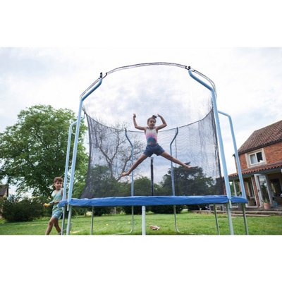 Plum Play 8ft Wave Springsafe Trampoline (Blue) - Free Attachable Mist ...