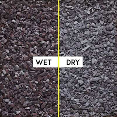 Plum Slate Natural Stone Chippings 15-35mm Garden Gravel Patio Rock ...