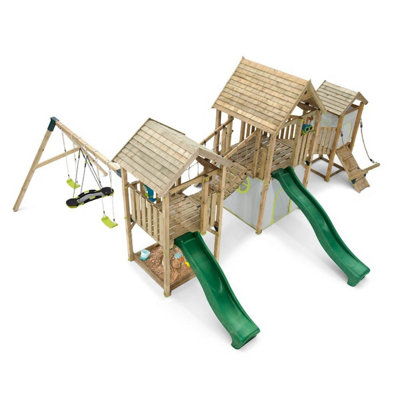 Plum Wildebeest Wooden Climbing Frame