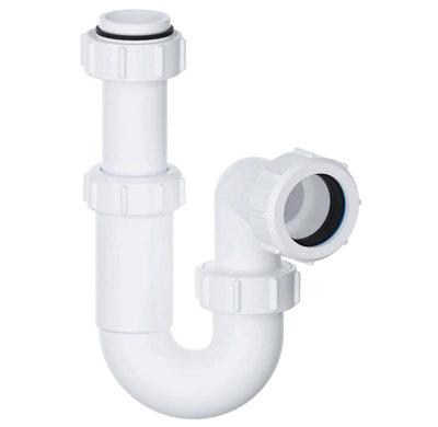 PlumbEZ Adjustable Swivel P Trap with Anti-Slip Ring, Telescopic Sink ...