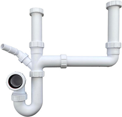 PlumbEZ Double Bowl and Bowl and Half Sink Waste Kit 40mm (1.1/2 ...