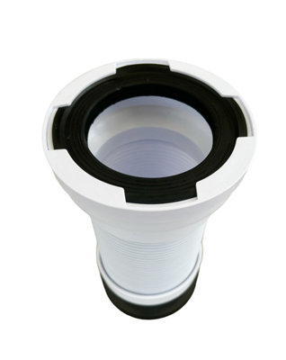 PlumbEZ Flexible 4" 100/110mm Universal WC Toilet Pan Connector ...