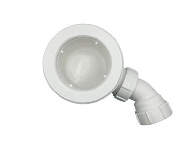 PlumbEZ Multi-Fit Chrome Shower Trap 90mm, Easy Clean Waste for Shower ...