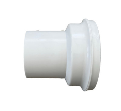 PlumbEZ Straight WC Toilet Pan Connector 4" (100mm/110mm), Rigid Waste ...