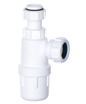 PlumbEZ Telescopic Adjustable Bottle Trap with Anti-Slip Ring, 32mm (1. ...