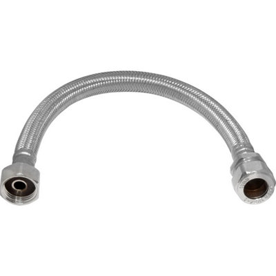Plumbright Compression x Union Nut Flexible Hose 15mmx3/4", 300mm ...