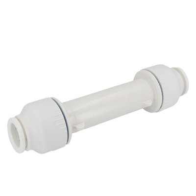 Plumbright White Plastic Push-Fit 15mm x 15mm Slip Connector SRU6766SM