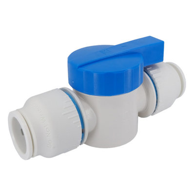 Plumbright White Plastic Push-Fit 22mm Hand Tighten Valve Union SVHU6744M