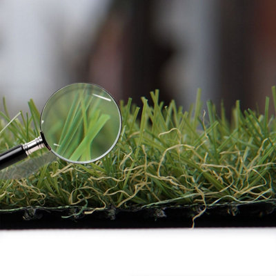 Plush Outdoor Artificial Grass, 30mm Fake Grass, Realistic Fake Grass ...