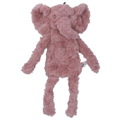 Plush Squeaky Crinkle Unstuffed Elephant Calming Pet Toy With Belly ...