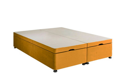 Plush Velvet Ottoman Storage Bed Base - End-Lift - 6ft Super King ...