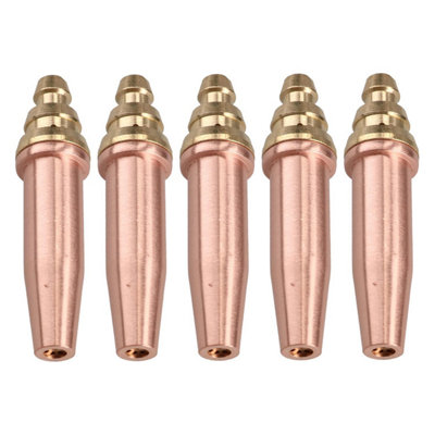 PNM Oxy Propane Gas Cutting Nozzle Tip Standard length 3/64" 5-12mm 5pk