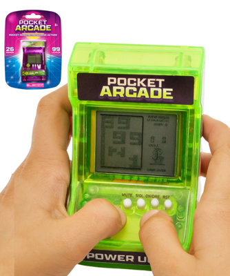 Pocket Retro Gaming Device 26 Games Translucent Compact