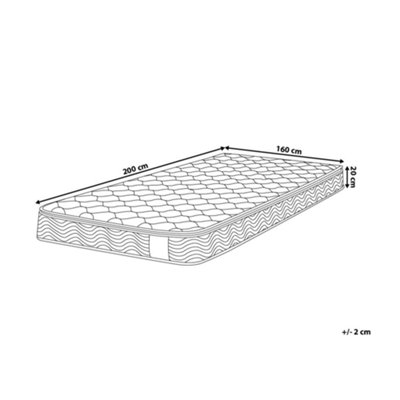 Pocket Spring Mattress SPLENDOUR Firm 160 x 200 cm (EU King Size)