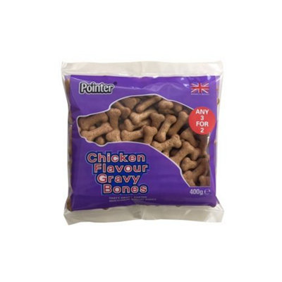 Pointer Chicken Gravy Bones 400g (Pack of 6)