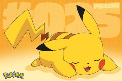 Pokémon Pikachu Asleep 61 x 91.5cm Maxi Poster | DIY at B&Q