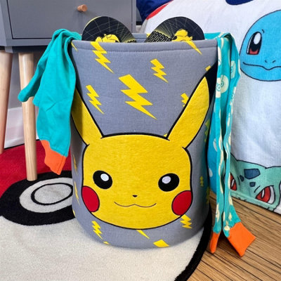 Pokemon Compact Storage Tub Childrens Clothes Tidy Organiser Basket ...