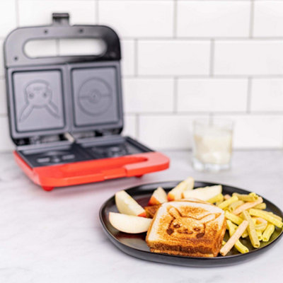 Pokemon Pikachu and Poke Ball Shaped Grilled Cheese Maker