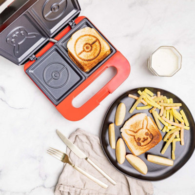Pokemon Pikachu and Poke Ball Shaped Grilled Cheese Maker