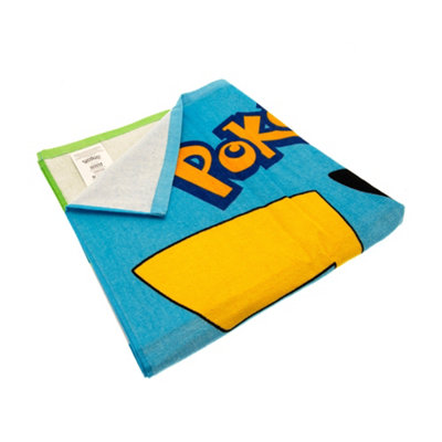 Pokemon Pikachu Logo Towel Multicoloured (One Size)