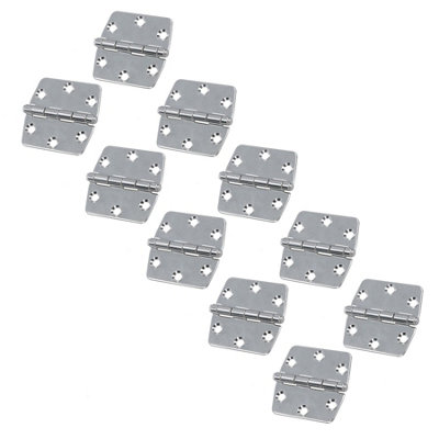 Polished Butterfly Door Hinge 10 Pack Stainless Steel 75mm x 73mm 316 ...