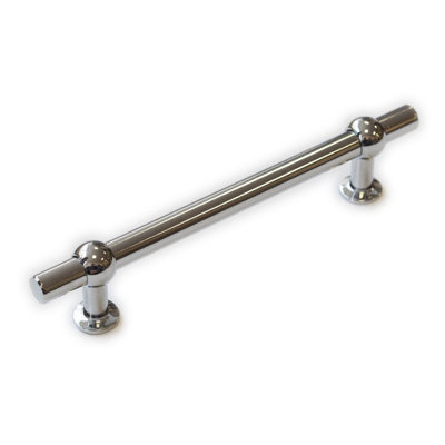 Polished Chrome Kitchen Cabinet T Bar Handle 160mm Bathroom Bedroom ...