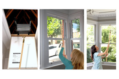 Polished Chrome Sash Window Pole Hook Blind Pole Hook Fan Sky Light ...