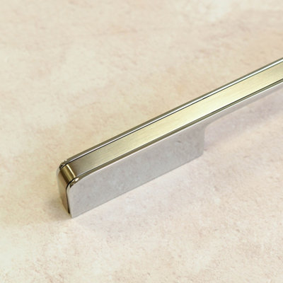 Polished Chrome Stainless Steel Kitchen Cabinet D Handle 160mm 192mm ...