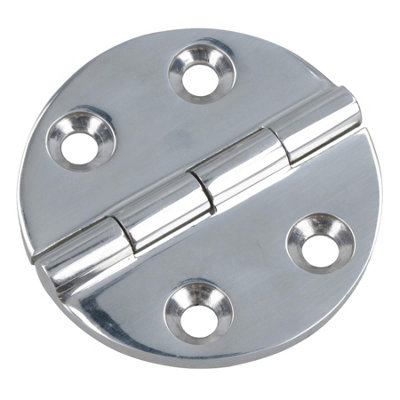 Polished Door Circular Hinge 6 Pack Stainless Steel 64mm diameter 316 ...