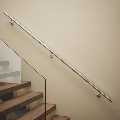 Polished Stair Hand Rail Kit 2.4M