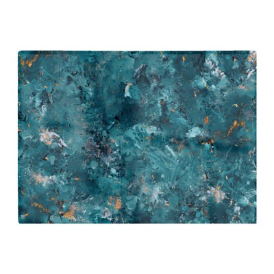 Polished Teal Quartz Effect Chopping Board