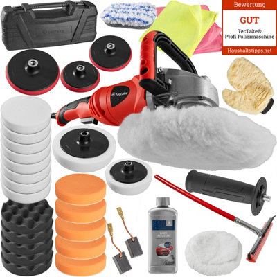 Polishing machine rotary handle 1400W - red | DIY at B&Q