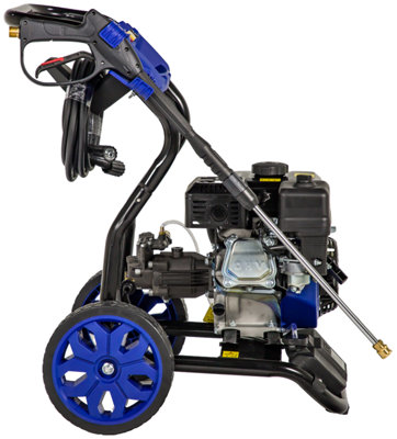 POLLOR 7HP Petrol Pressure Washer 3950 PSI High Power Jet Wash + 5 Nozzles