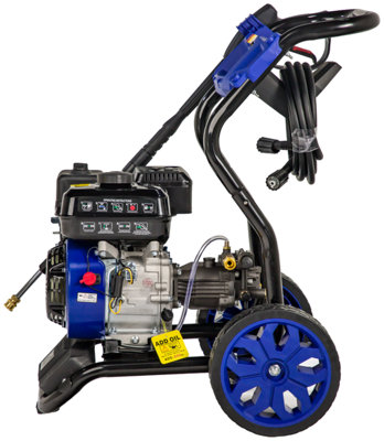 POLLOR 7HP Petrol Pressure Washer 3950 PSI High Power Jet Wash + 5 Nozzles