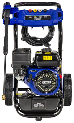 POLLOR 7HP Petrol Pressure Washer 3950 PSI High Power Jet Wash + 5 Nozzles