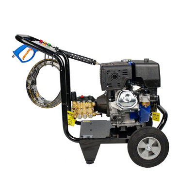POLLOR Commercial Petrol Pressure Washer 15HP Engine 5000 PSI Power Jet Wash 345 Bar 18L min