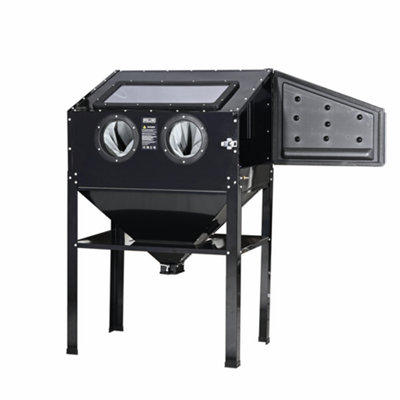 POLLOR Heavy Duty Sand Blasting Cabinet 220L Blaster Abrasive Grit Shot ...